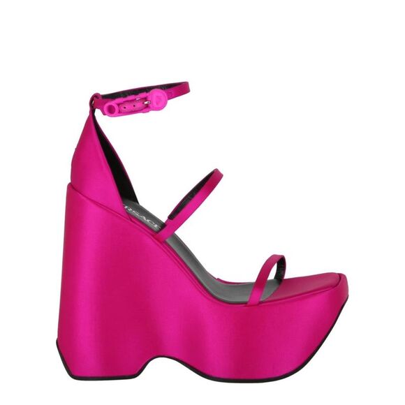 Versace | Shoes | Versace Platform Wedge Sandals Pink Womens | Poshmark